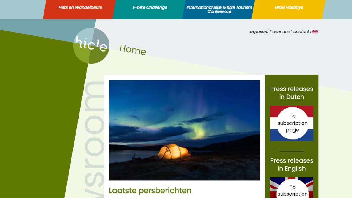 Persmomenten Fiets en Wandelbeurs in Jaarbeurs Utrecht